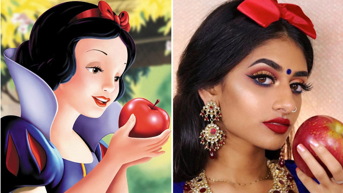 This woman transforms into Desi Disney princesses