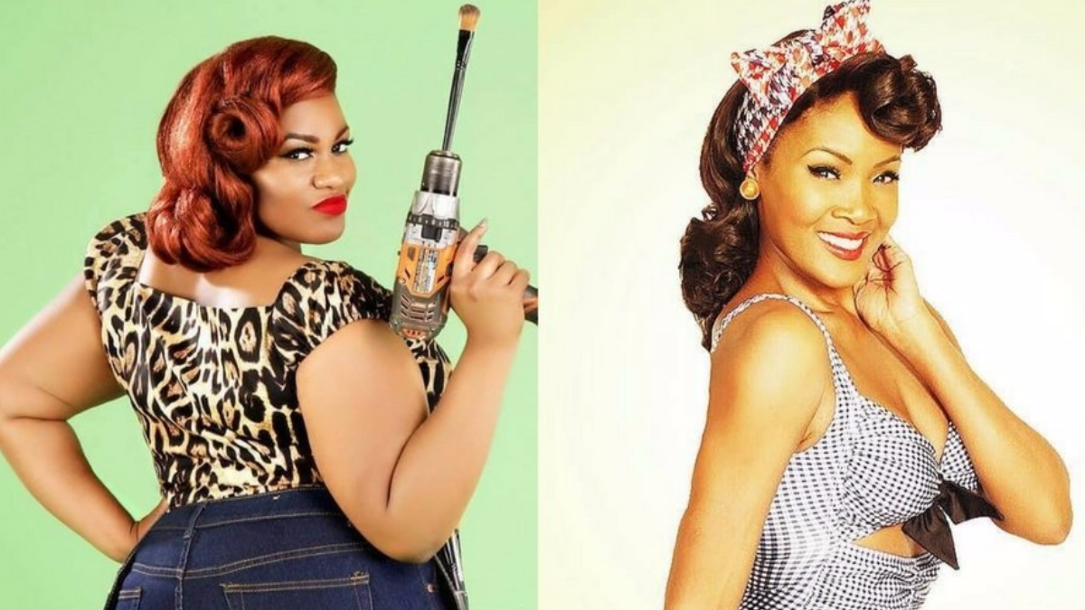Black pin up girl store