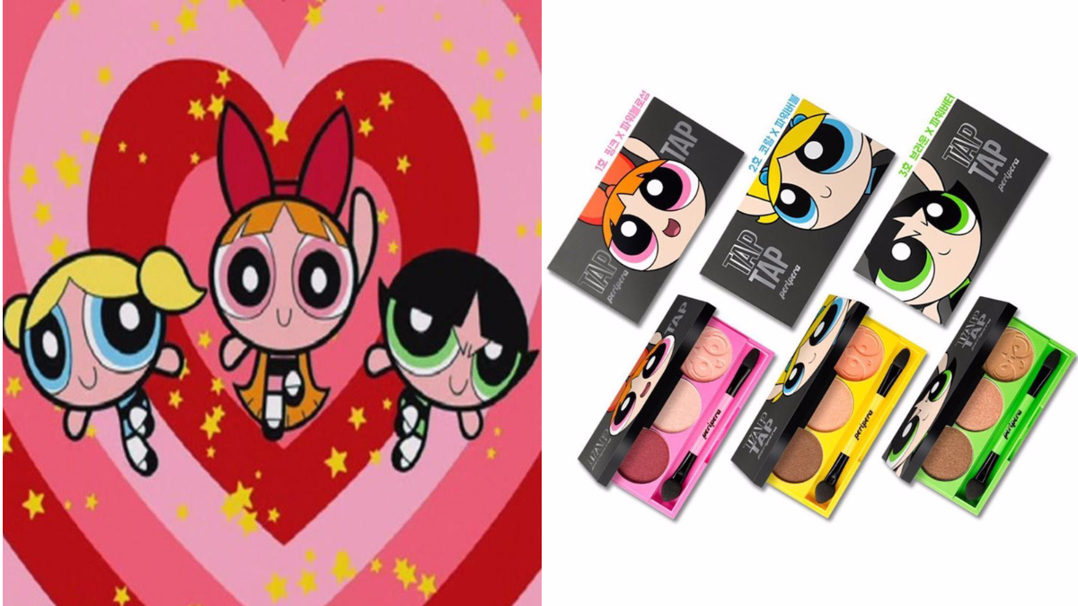 Peripera makes Powerpuff Girls eye shadow palettes