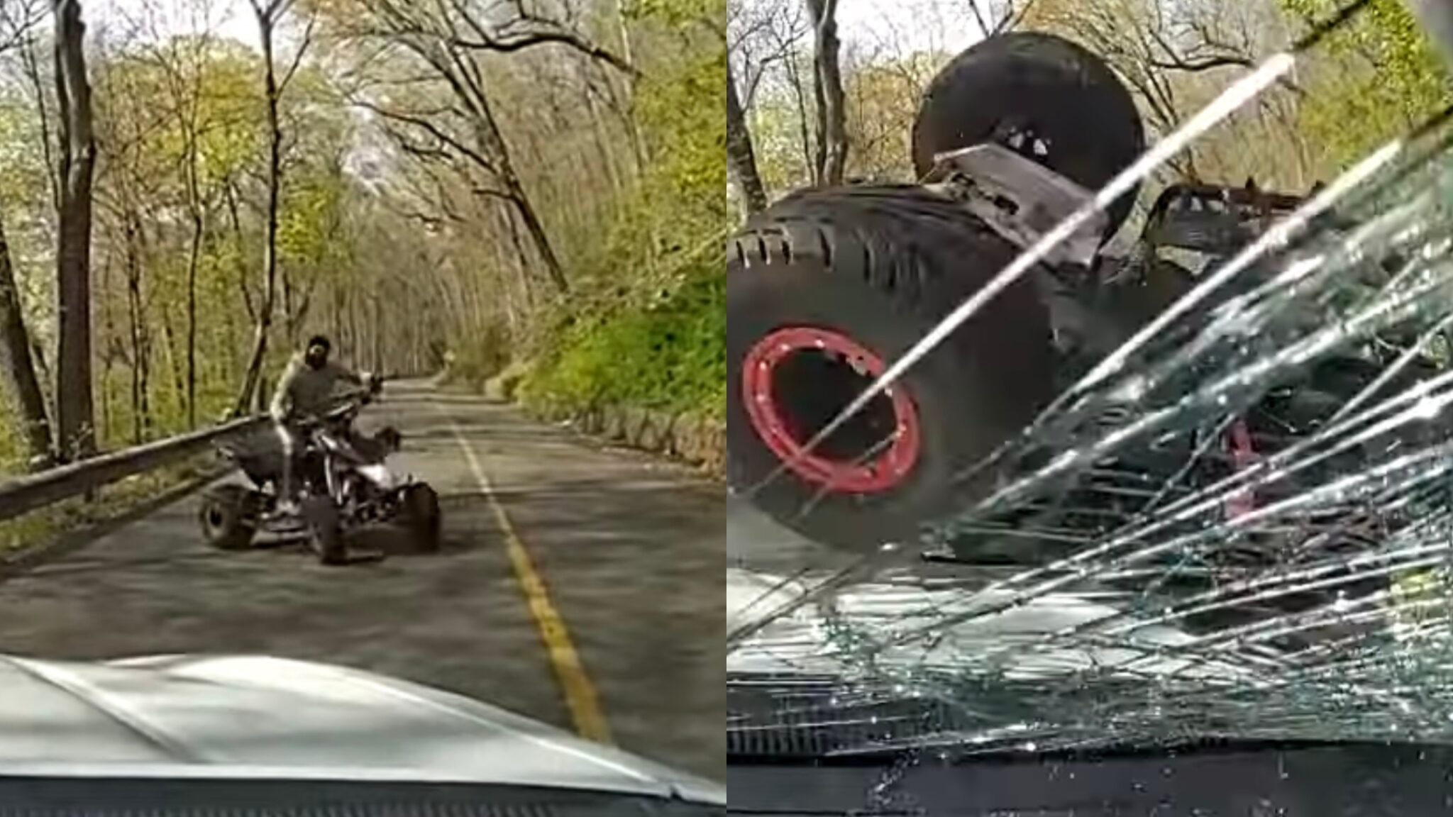 Startling Video Shows Teen ATV Driver Cut Off by Police Violently Crash ...