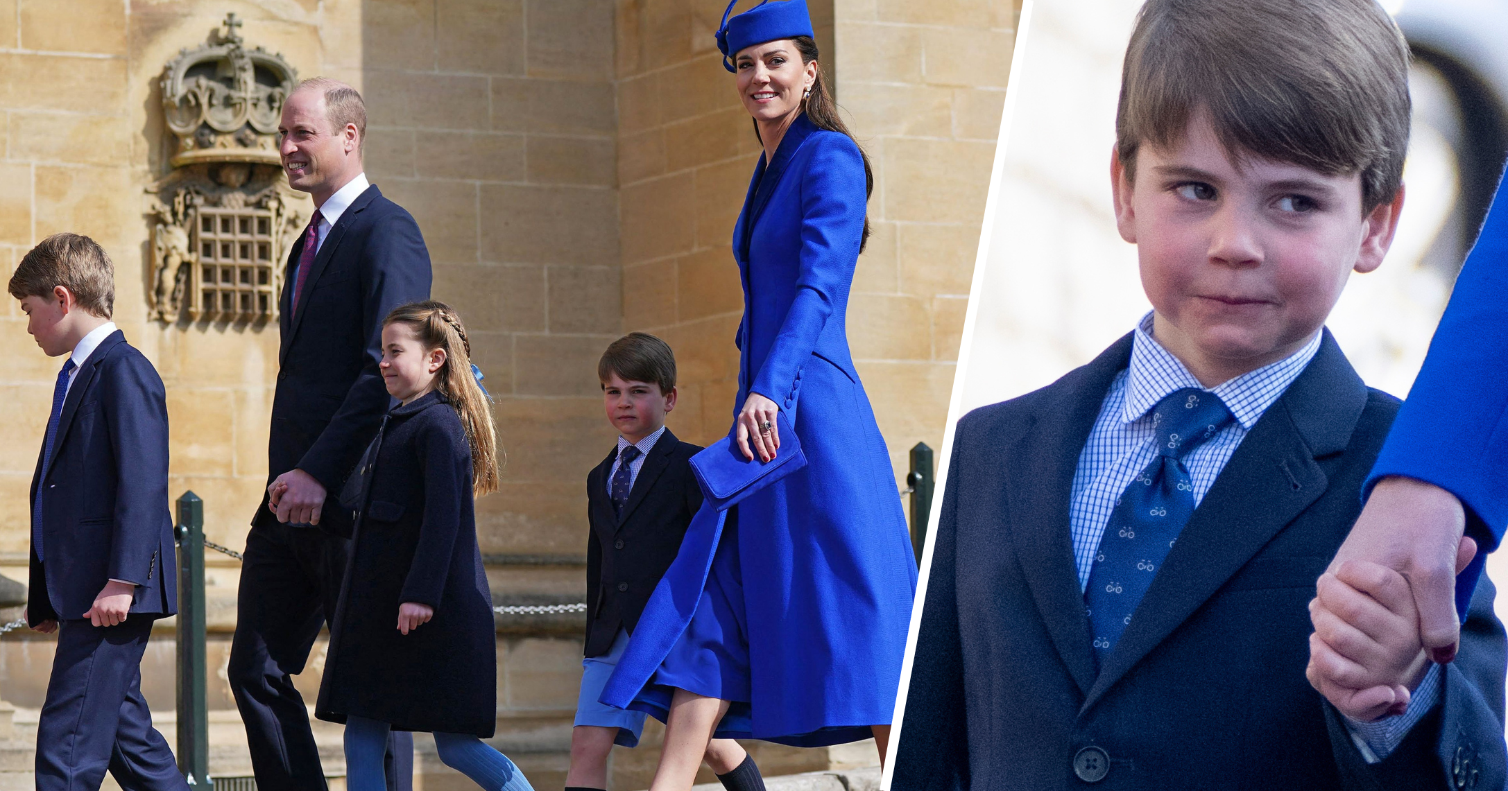 Prince Louis Makes His Easter Debut at the Royal Family's Color ...