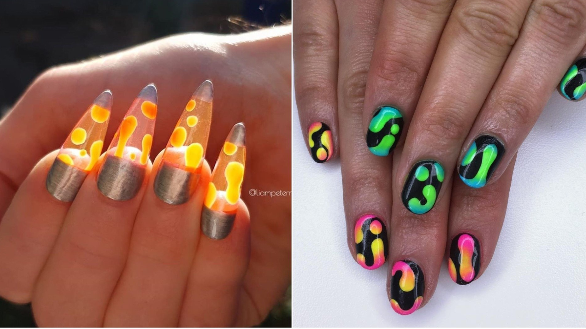6 Realistic Lava Lamp Nail Art Ideas