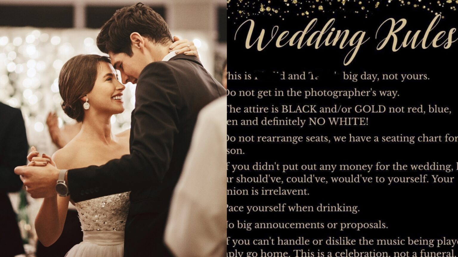 Couple Sends List of 15 Rules for Their Wedding & People Thinks It's ...