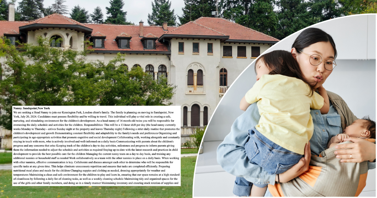 Ad for Nanny Job Shocks Internet Due to Parents' High Standards