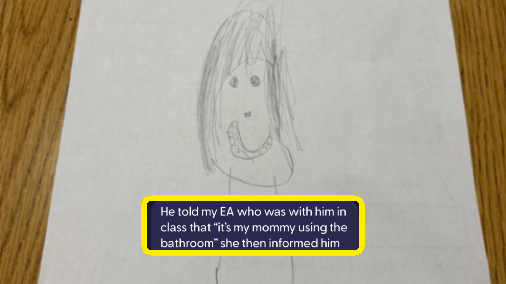 Teacher Texts Mom Picture of Embarrassing Drawing