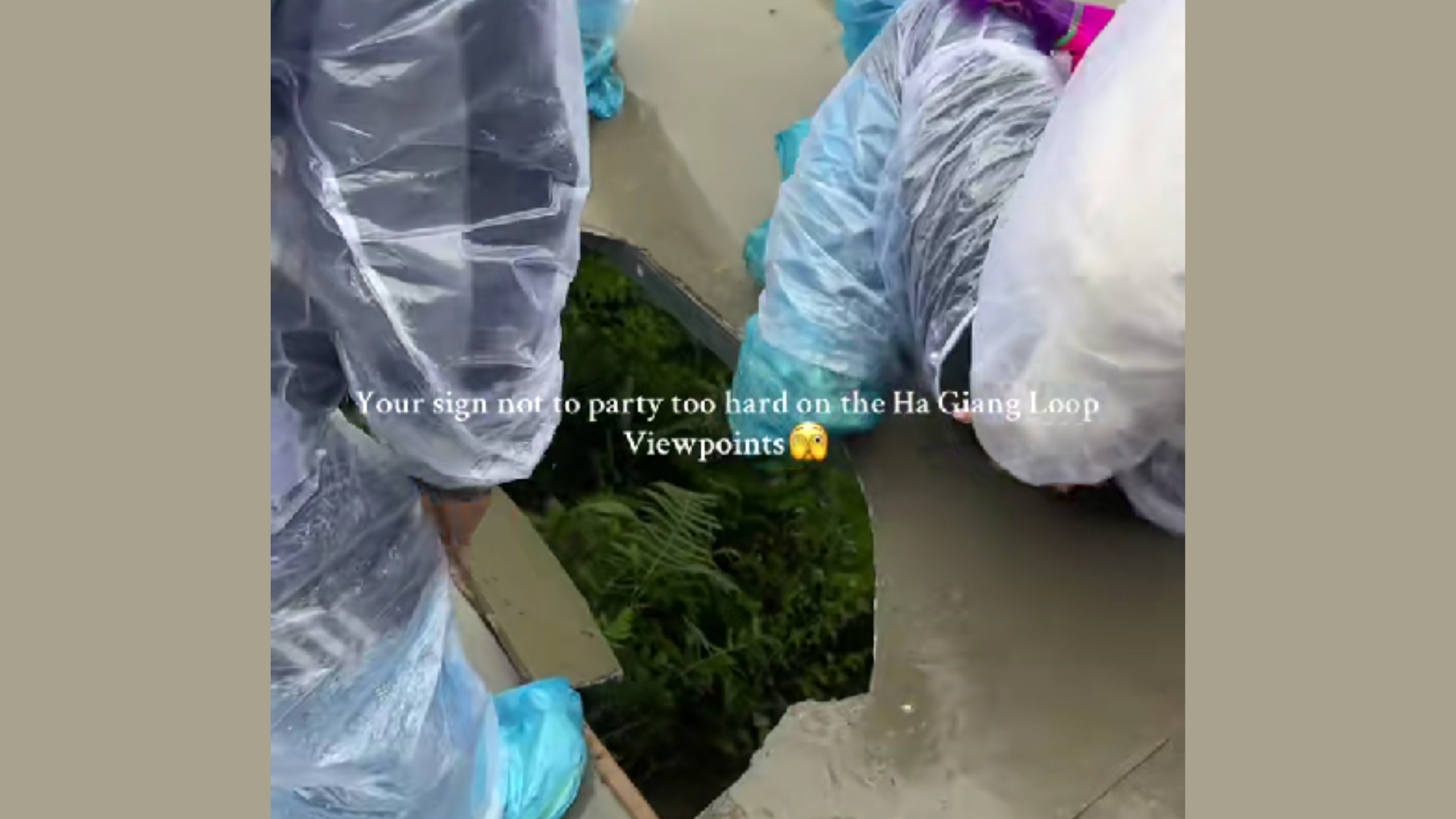 Ha Giang Loop in Vietnam Concrete Platform Collapsed