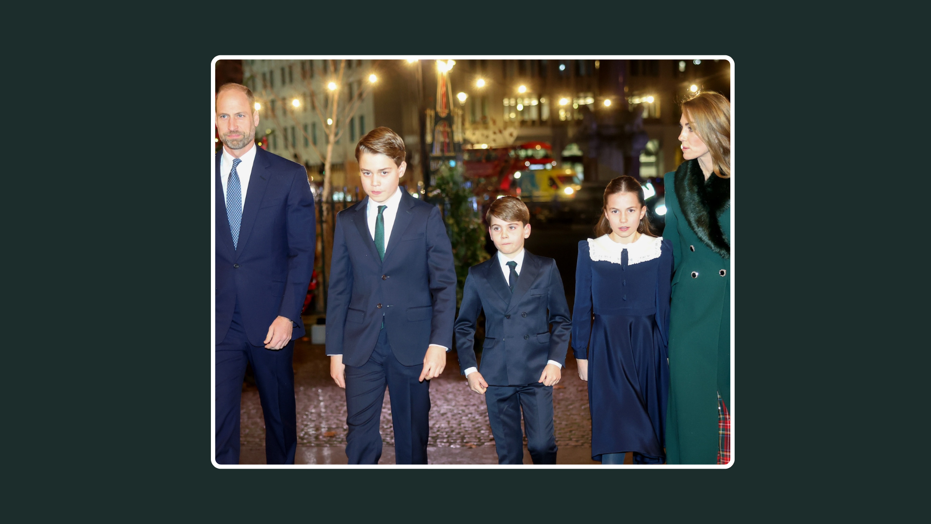 Prince William & Kate Middleton's Kids Look Sad at Holiday