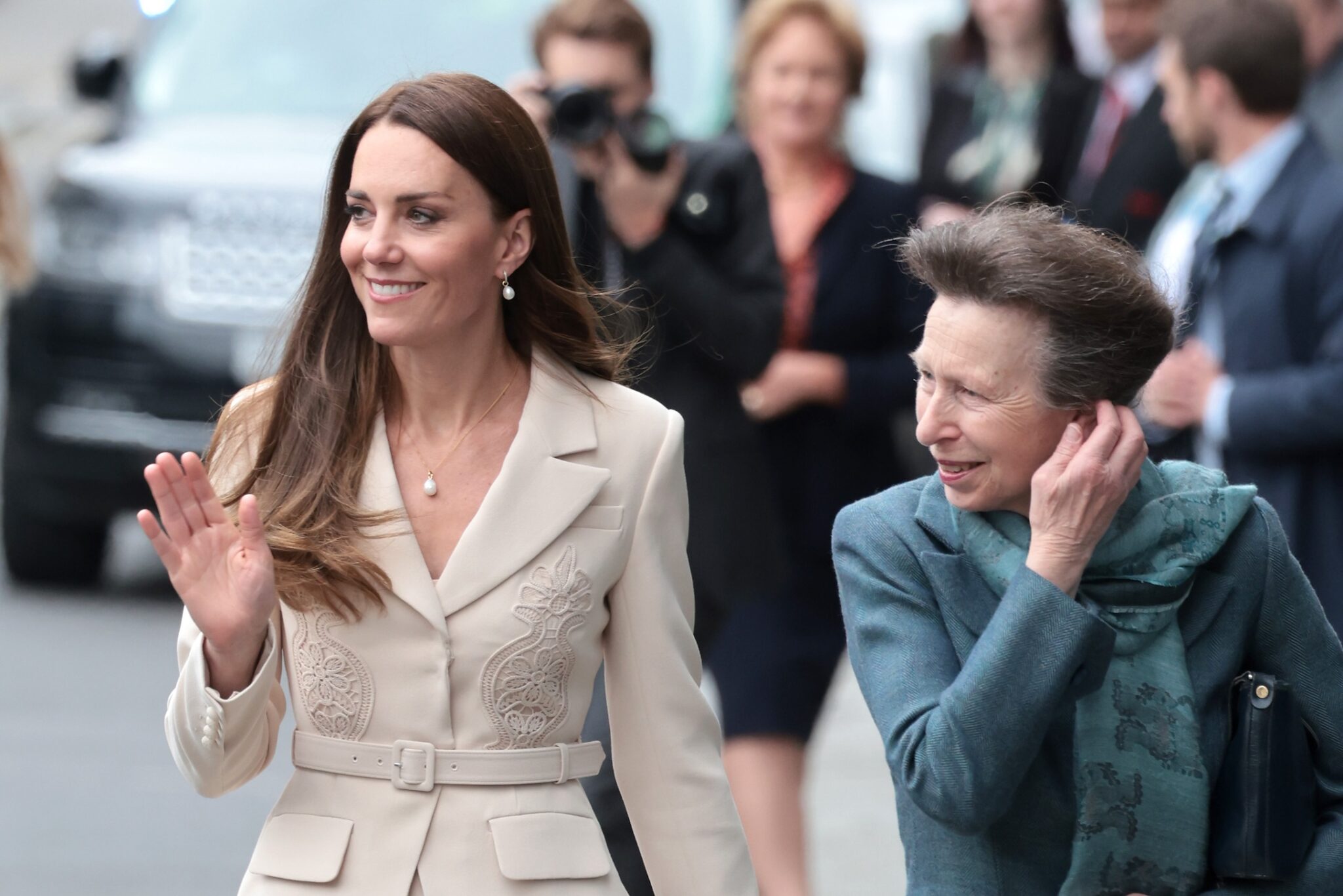 Kate Middleton & Princess Anne Skip Kiss Greeting For Surprise Reason