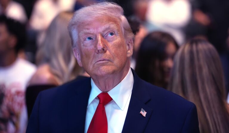 Trump's Truth Social Posting Frenzy Included an AI Photo in a Pool